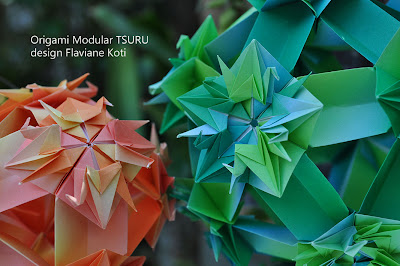 Terapia do Papel: FOTO-TUTORIAL Origami Modular TSURU - curiosidades