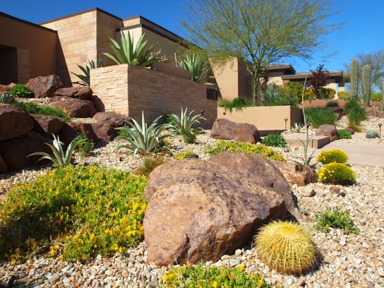 Garden design with a unique shape