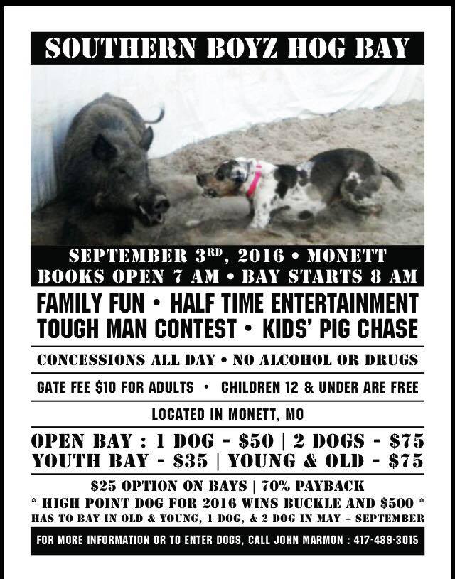 The Catahoula Hog Dog: Southern Boyz Hog Baying Sept 3, Monett, Mo.