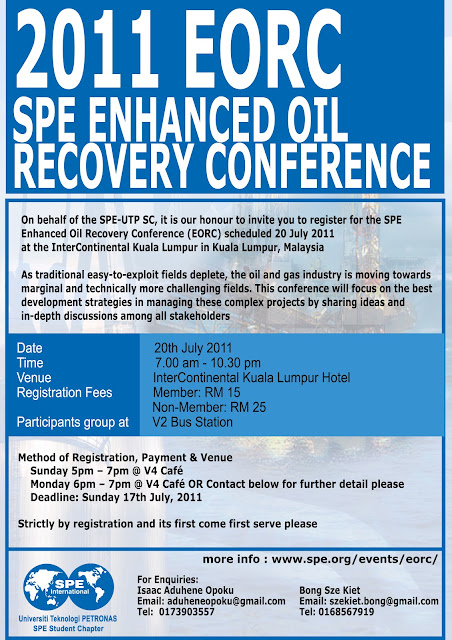 SPE-UTP-SC: 2011 EORC SPE Enhanced Oil Recovery Conference