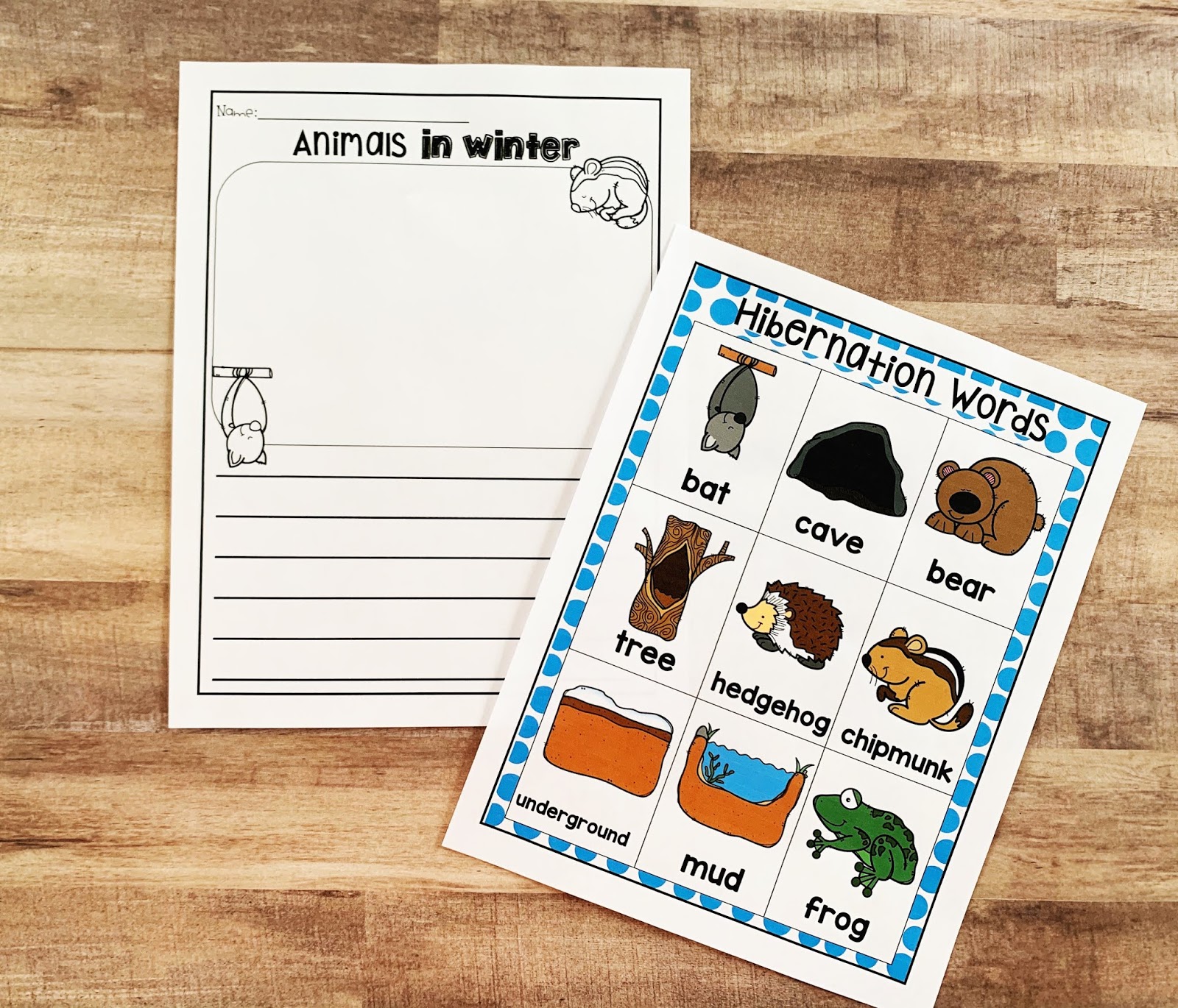 Hibernation ELA Unit for Kindergarten and 1st Grade | Busy Hands and Minds