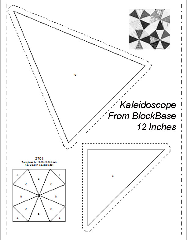 Cloud of Quilt Patterns: Kaleidoscope