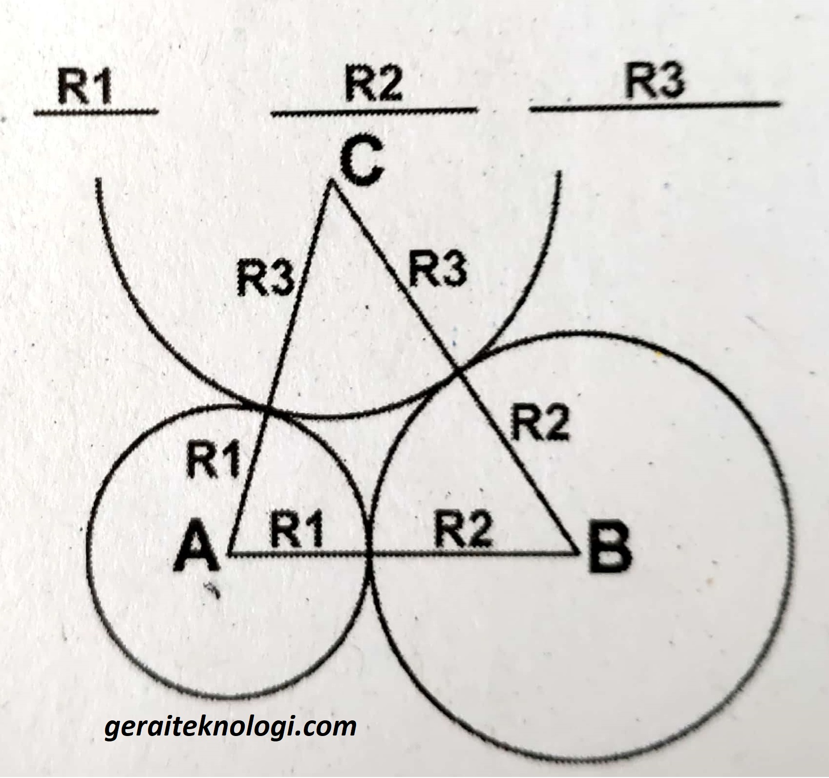 Konstruksi Lingkaran pada Gambar Teknik - Menggambar Konstruksi ...