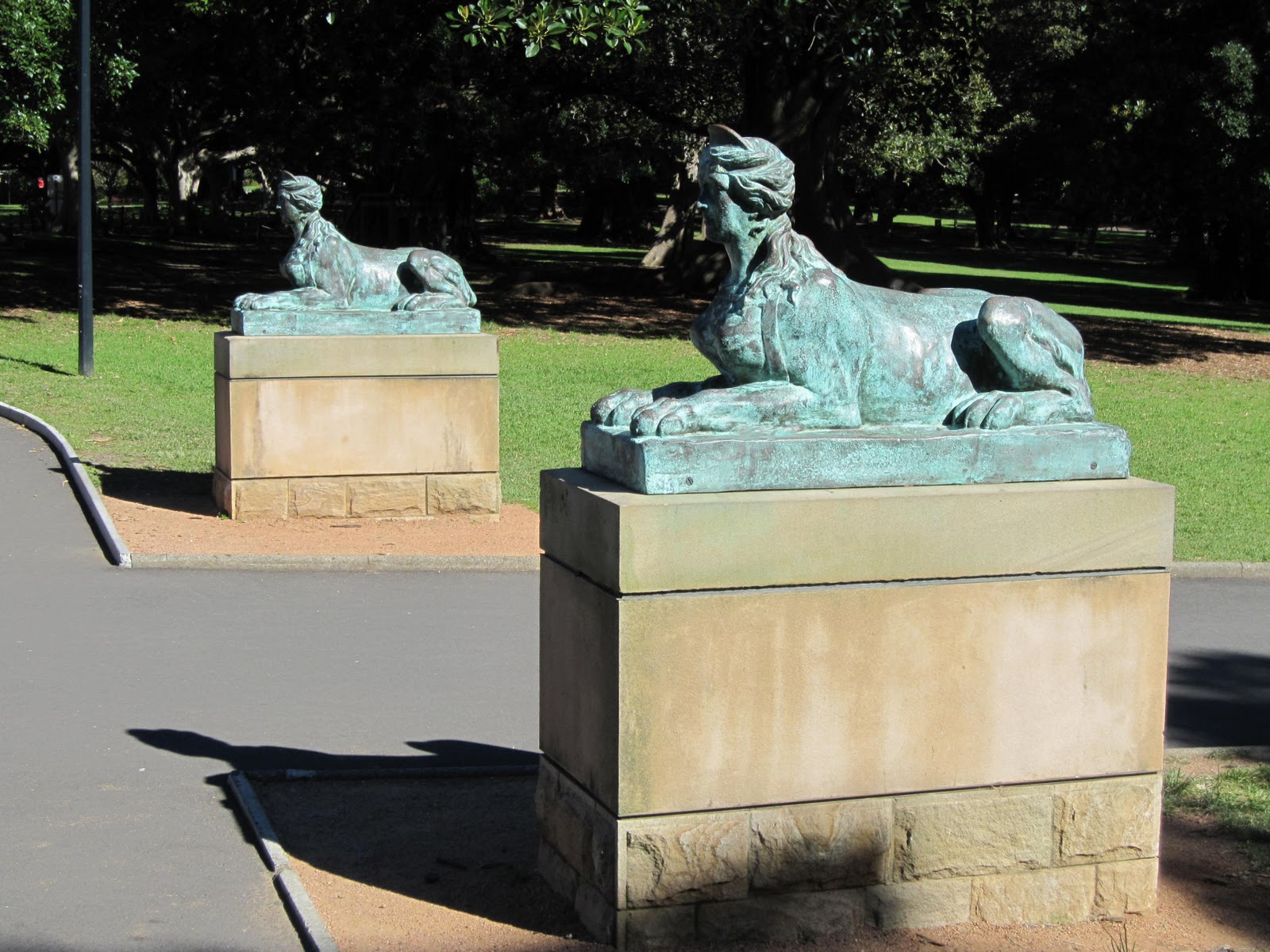 Sydney - City and Suburbs: The Domain, Sphinxes