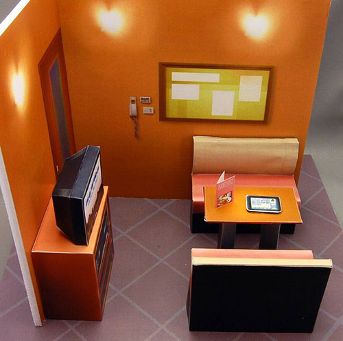 Karaoke Box Paper Diorama | Paperized Crafts