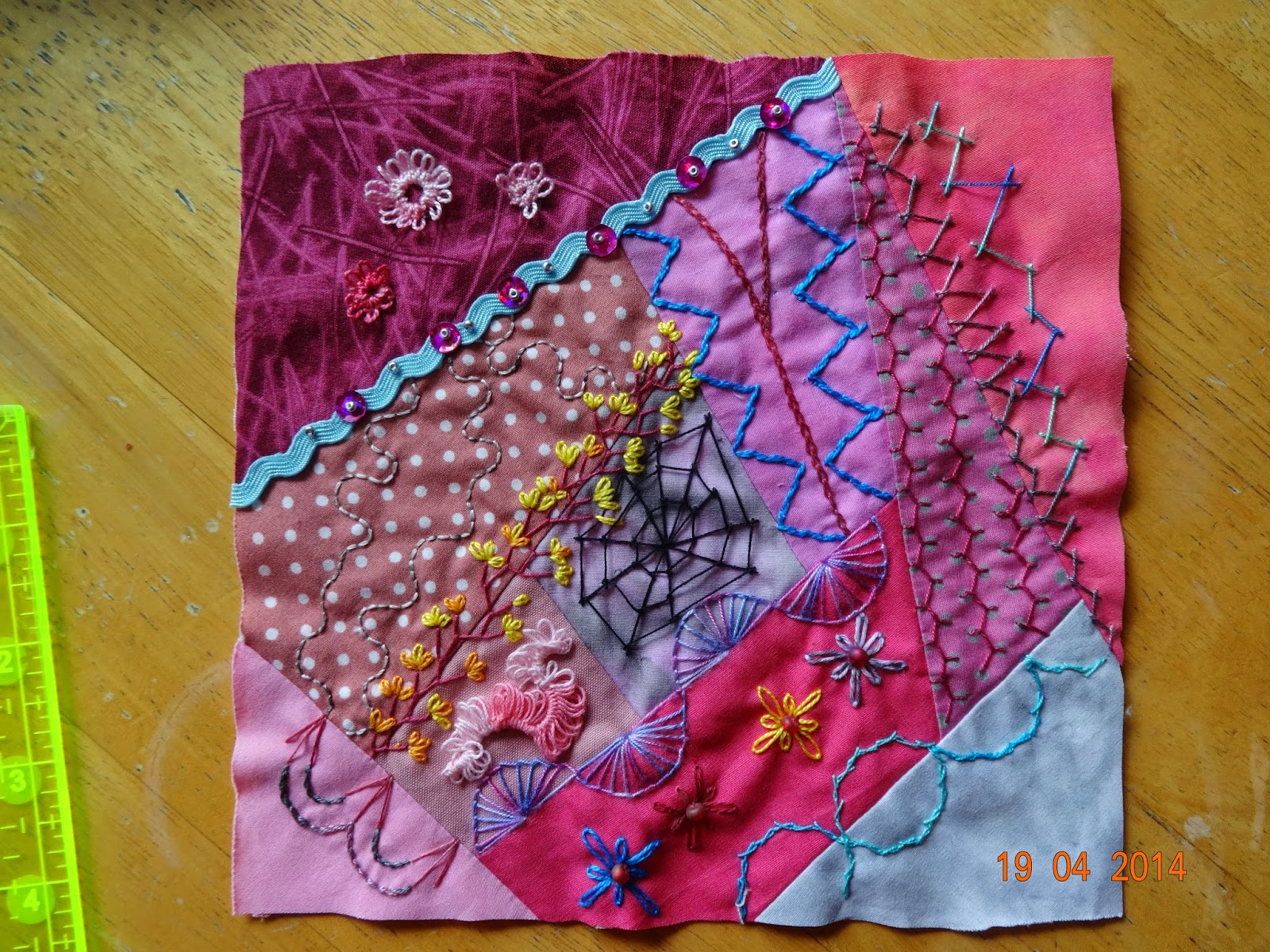 margiestitcher: sassy triangles, CQJP april, assorted blocks