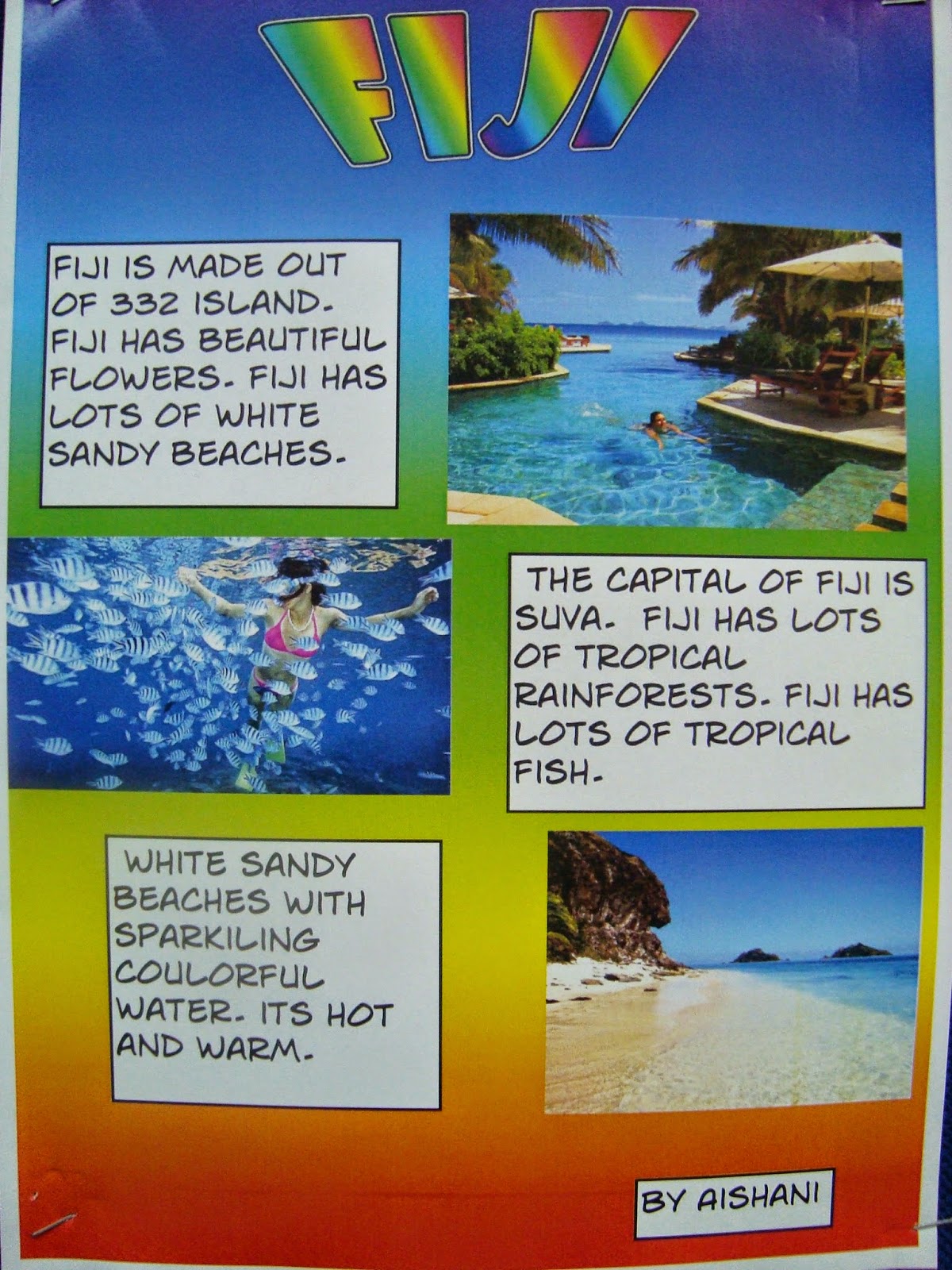 Welcome to Room 12's Amazing Blog 2018: Our Poems and Reports about Fiji
