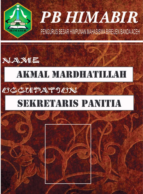 Contoh Desain Bet Panitia dengan corel draw | Ijo Lumut