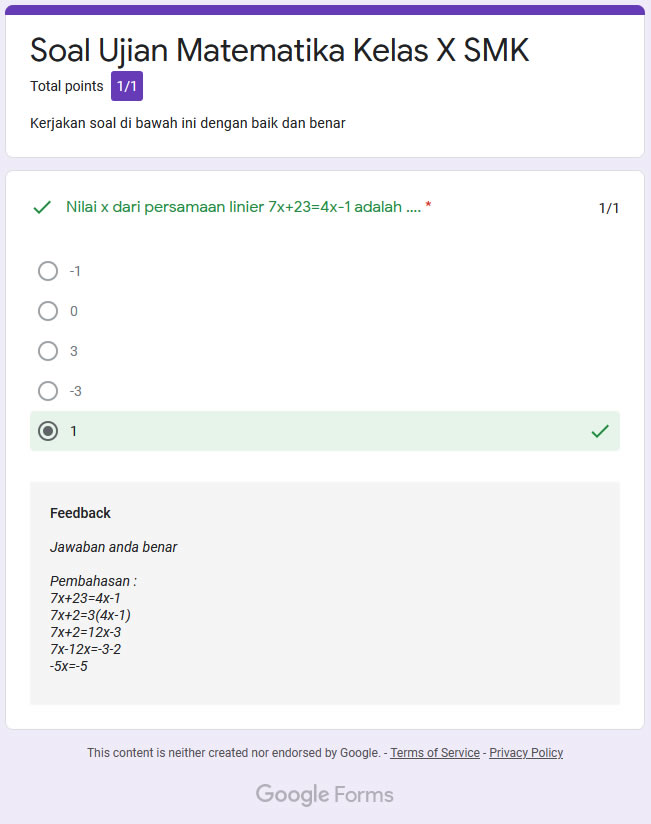 Cara Praktis Membuat Soal di Google Form Lengkap