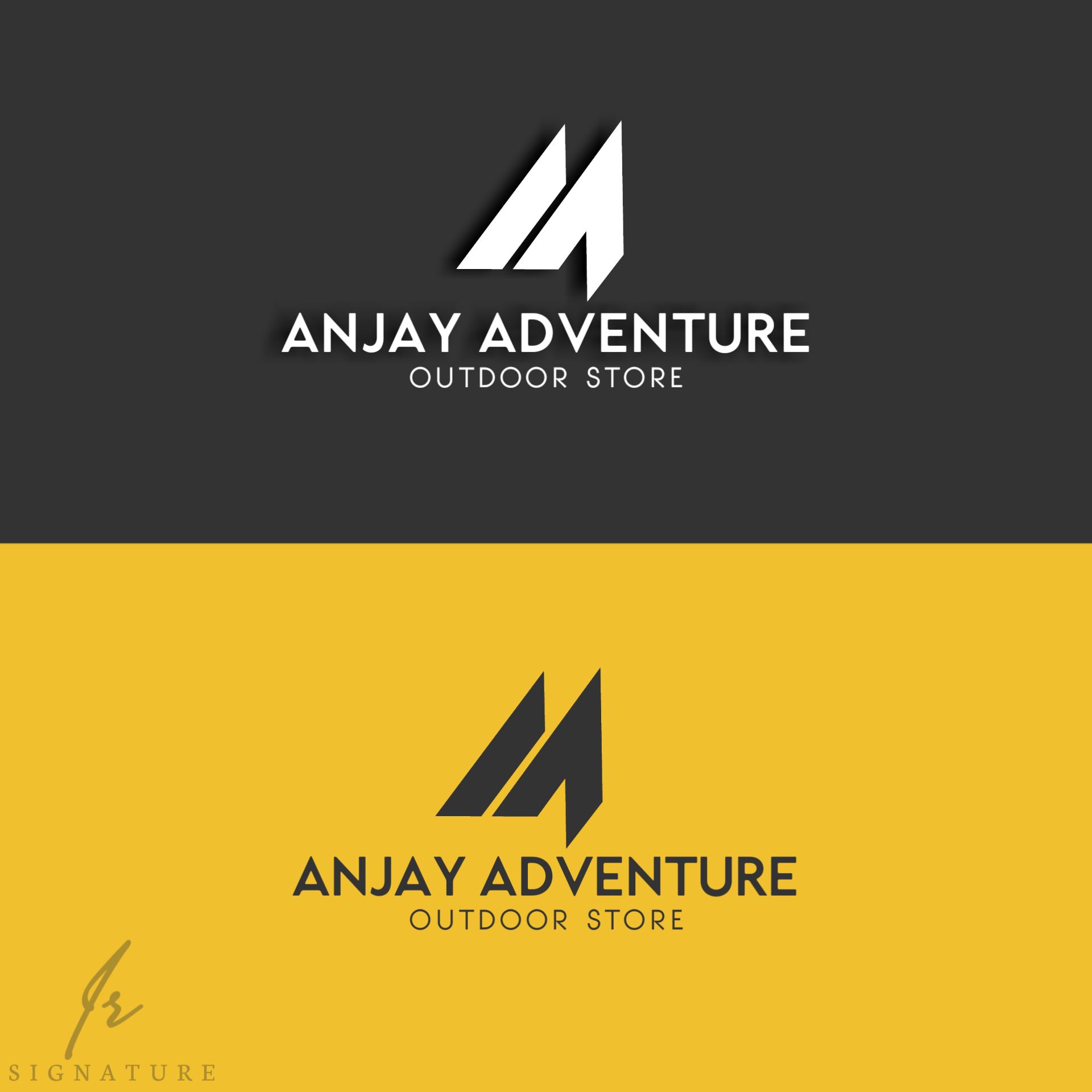 Desain Logo Anjay Adventure #Portofolio2 - IKHSIGN