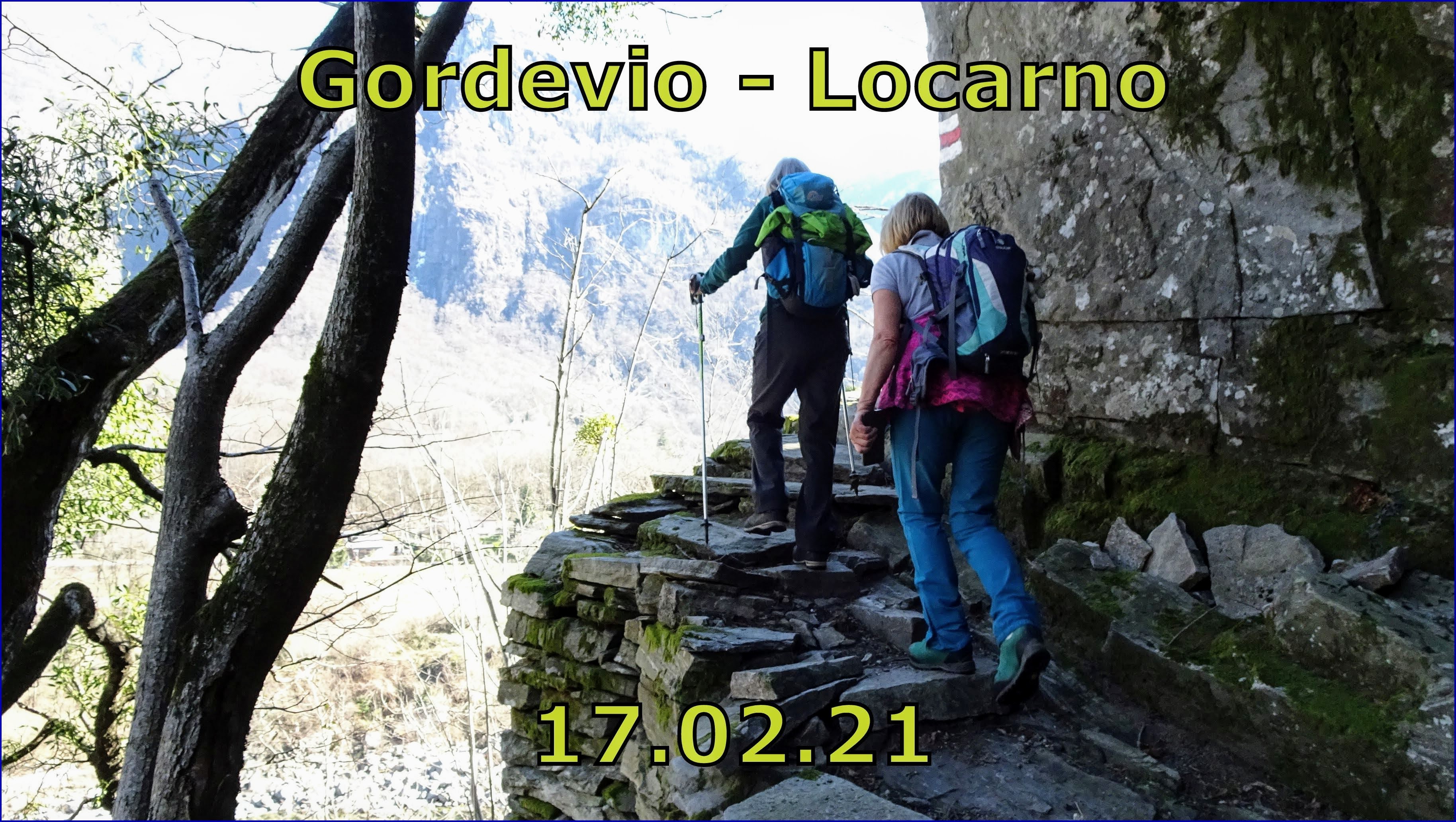Gordevio – Ponte Brolla – Solduno – Locarno (TI) – Wandern mit Freunden