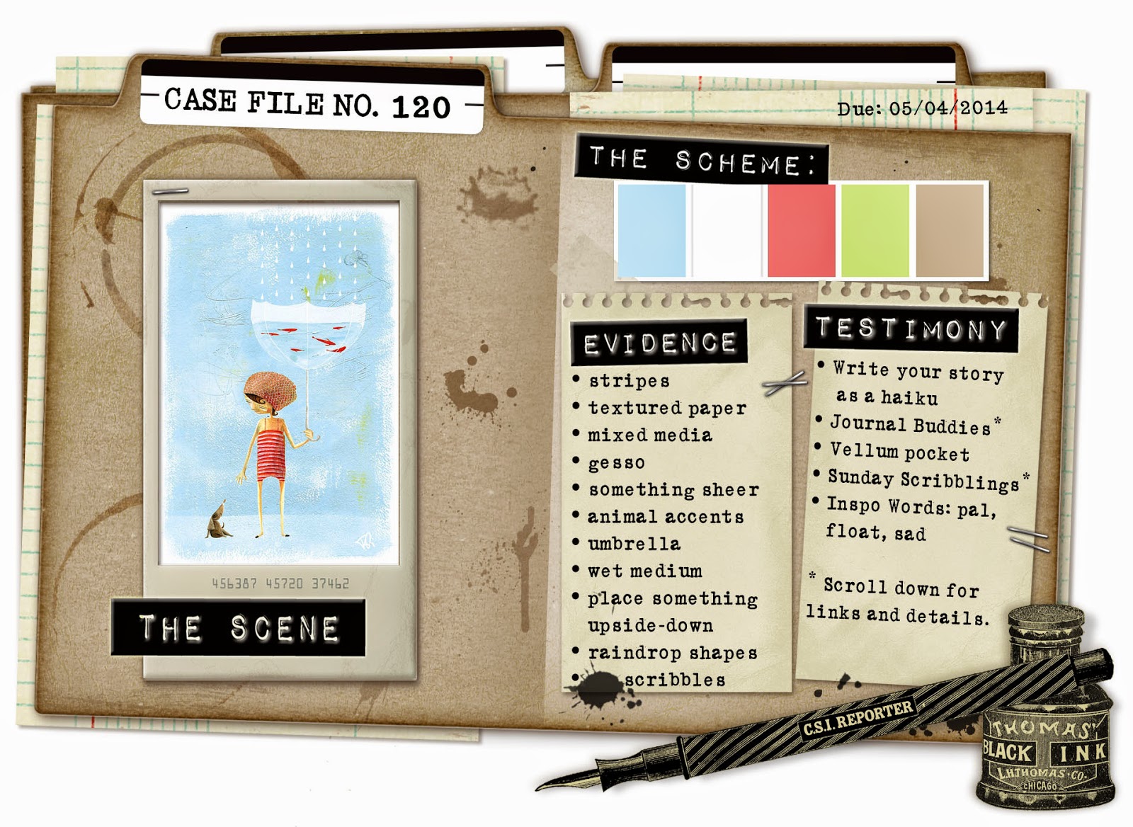 Little Scraps of Magic: Always Good for a Laugh {CSI Case File No. 120}