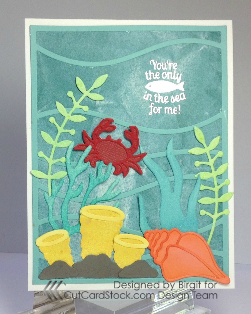 Crafting While I Wait: Cut Cardstock ~ Only Fish In The Sea