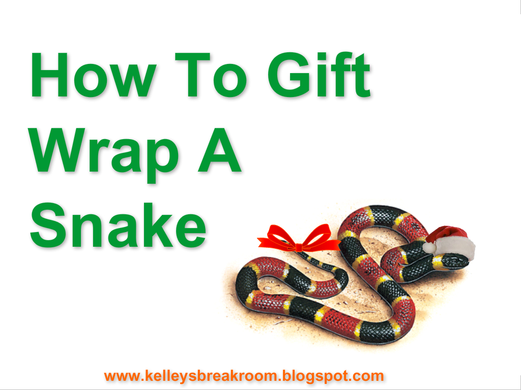 How To Gift Wrap A Snake