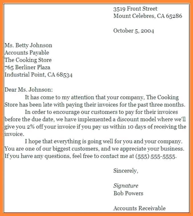 Semi Block Letter Format - Formal Letter