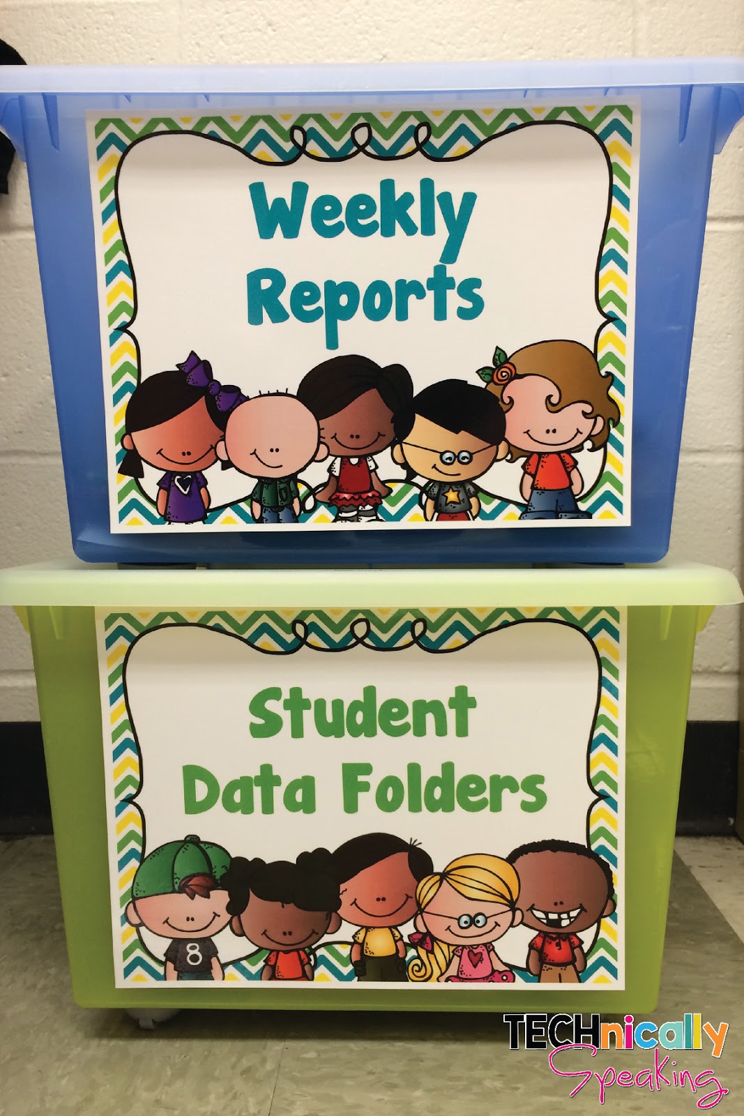 How I Store Student Data Folders and Weekly Reports | Technically ...