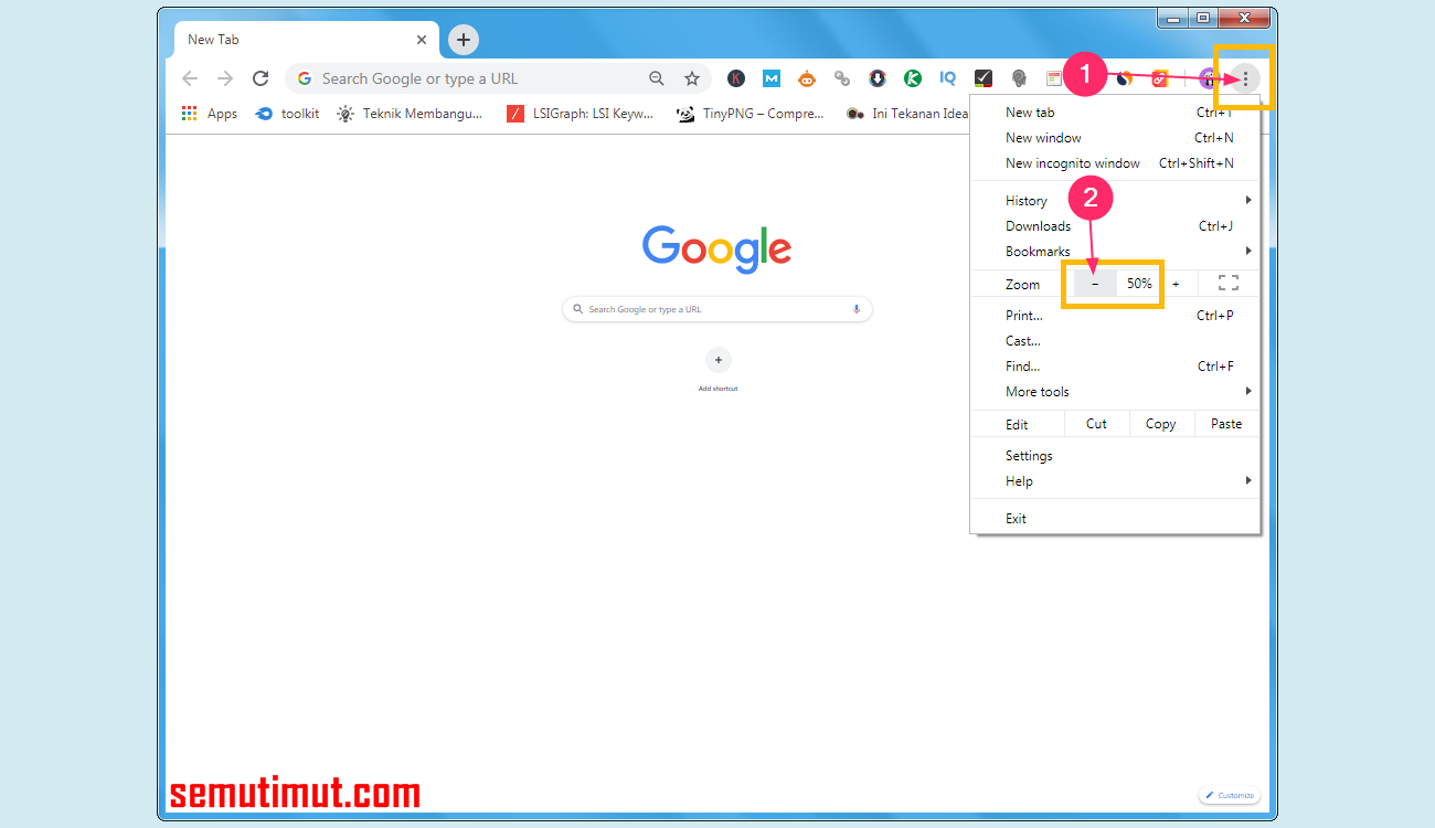 Cara Memperbesar & Memperkecil Halaman Browser Google Chrome ... Cara Memperbesar & Memperkecil Halaman Browser Google Chrome ...