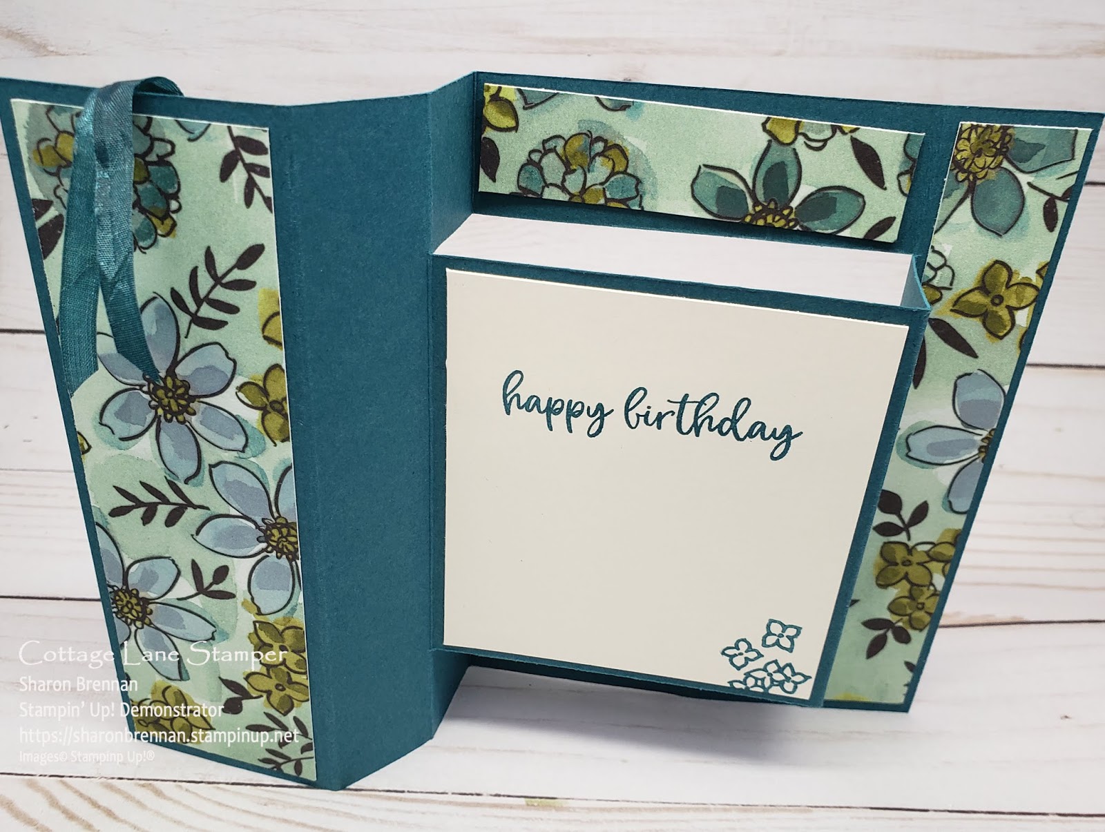 Cottage Lane Stamper: Fun Fold: Side Panel Card