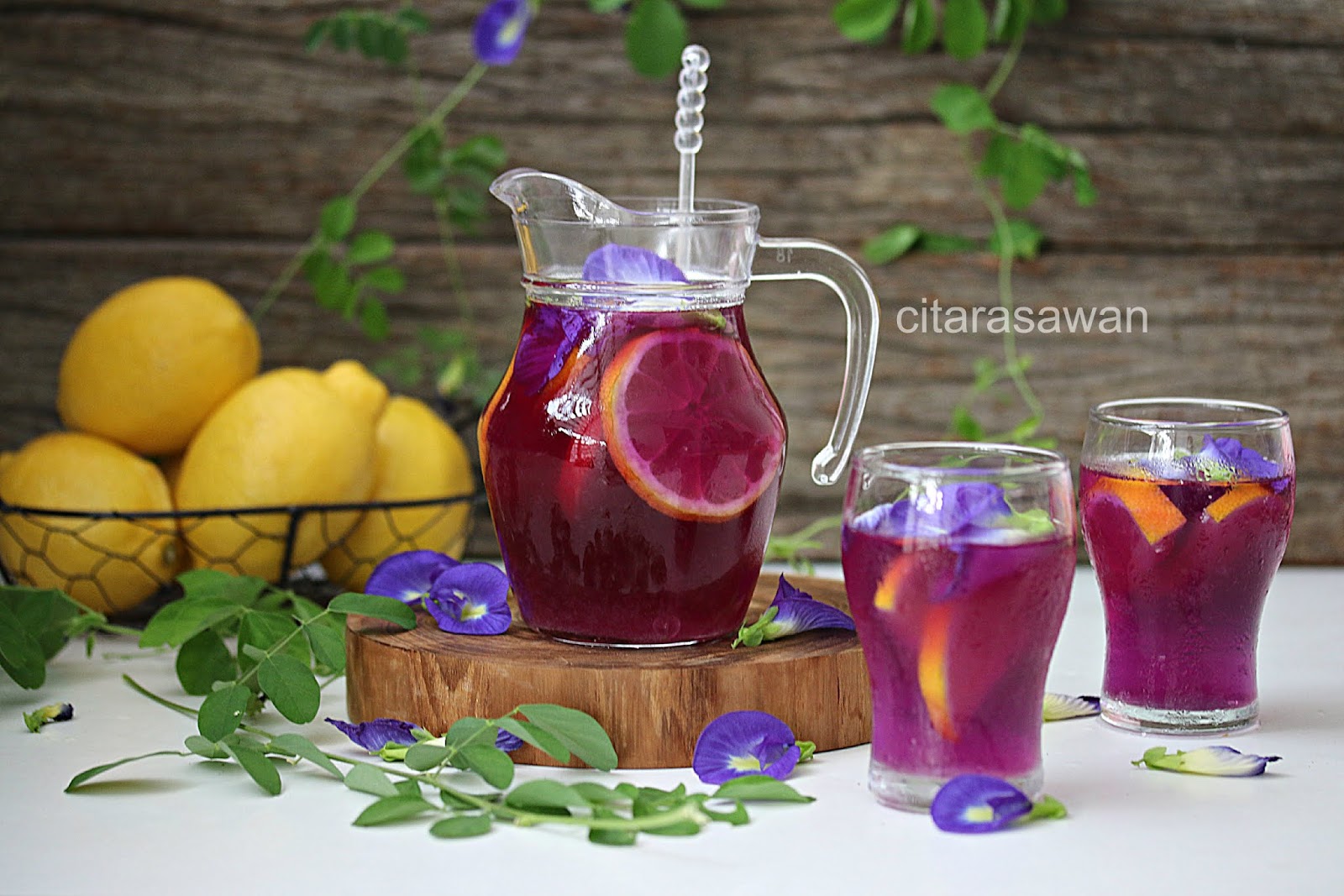 Jus Lemon Bunga Telang ~ Resepi Terbaik