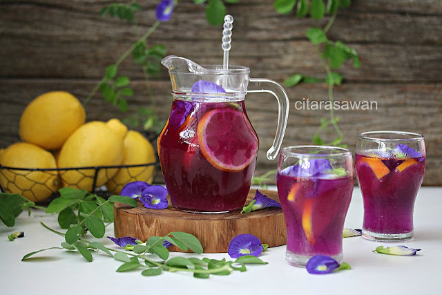 Jus Lemon Bunga Telang
