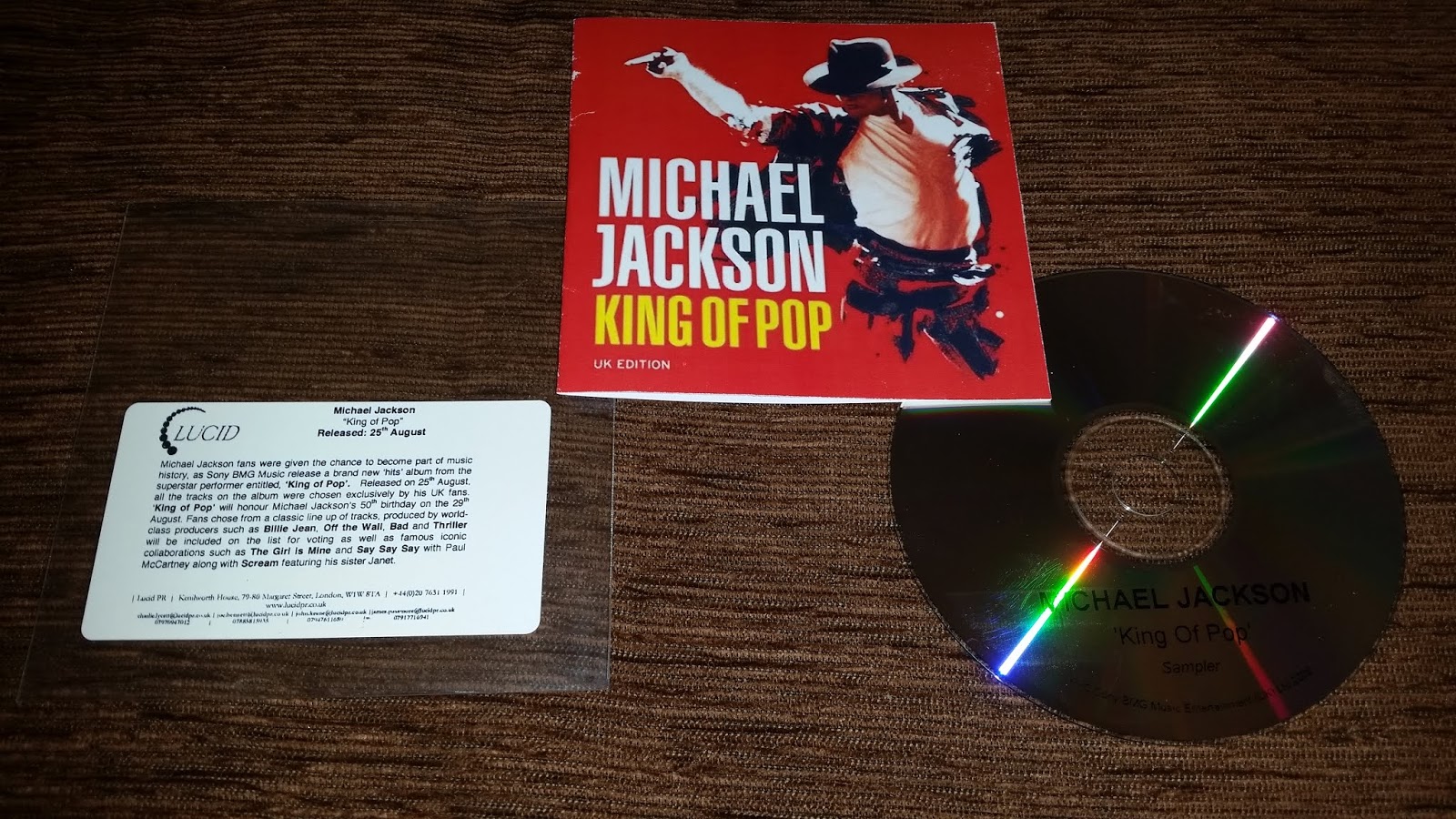 The Michael Jackson Showroom: KING OF POP CDS
