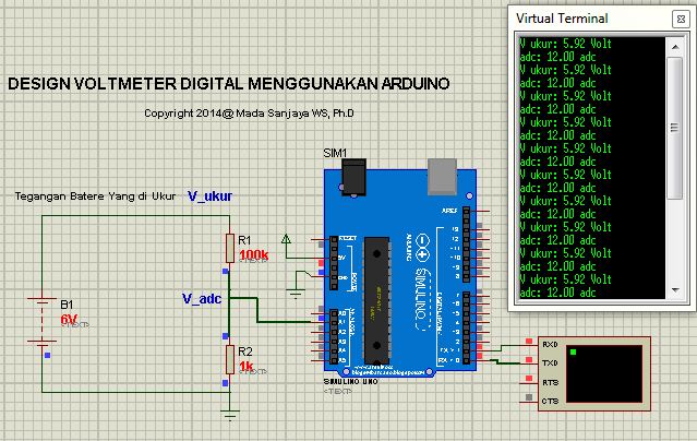 CARA MEMBUAT VOLT METER ARDUINO - FIKRI IBRAHIM N