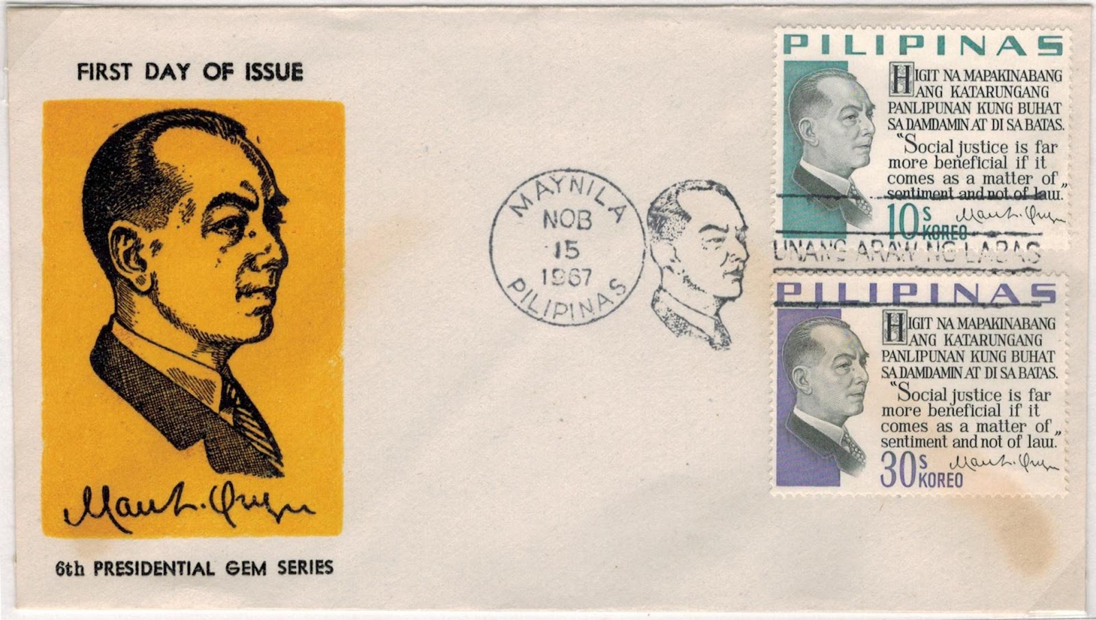 Philippine Republic Stamps : 1963 -1973 Presidential Credo Series