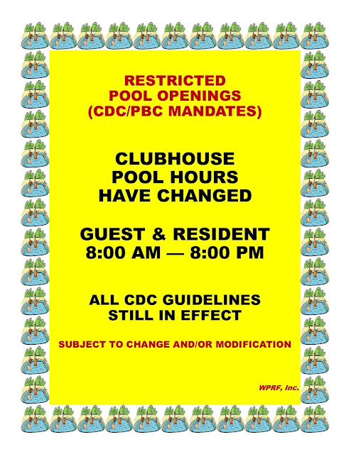 OUR VILLAGE in West Palm Beach : NOTICE OF RESTRICTED POOL AND ...