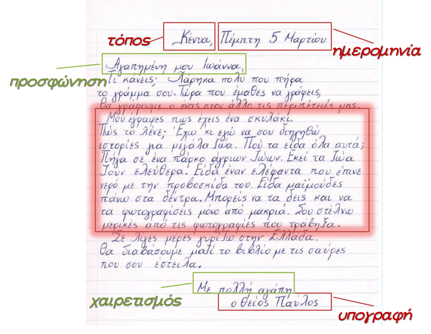 Το Ζαγαροσχολειό μου: ΕΝΑ ΓΡΑΜΜΑ ΓΙΑ ΤΗΝ ΙΩΑΝΝΑ