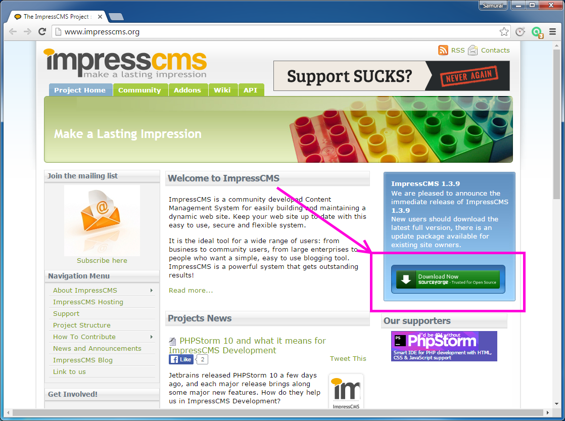 Codingtrabla Tutorials Install Erp Cms Crm Lms Hrm On Windows And Linux Install Impresscms 13