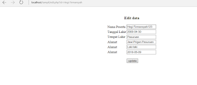 Update Data dengan PHP - MySQL