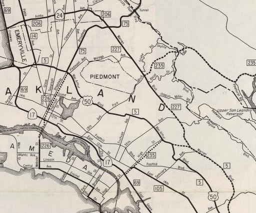 California State Route 13 and the Warren Freeway