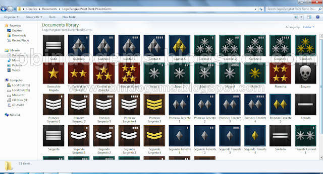 Koleksi Logo Pangkat Point Blank - PbindoGems