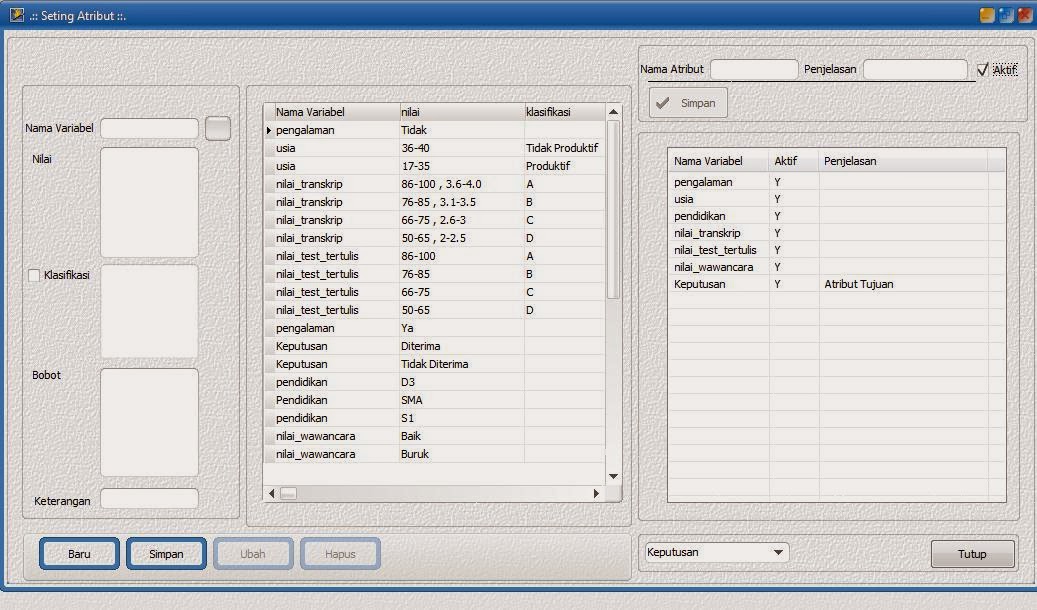 Aplikasi Data Mining Dengan Algoritma C4 5 Tutorial Delphi Dan Database