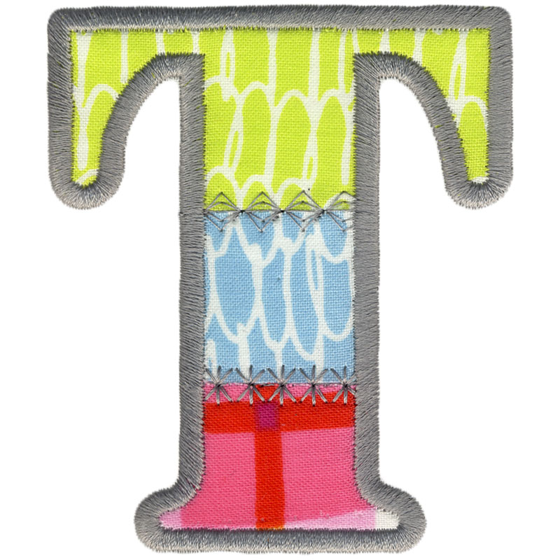 Abecedario con Retazos de Tela en Patchwork. Alphabet in Patchwork ...