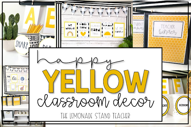 Happy Yellow Classroom Decor | The Lemonade Stand