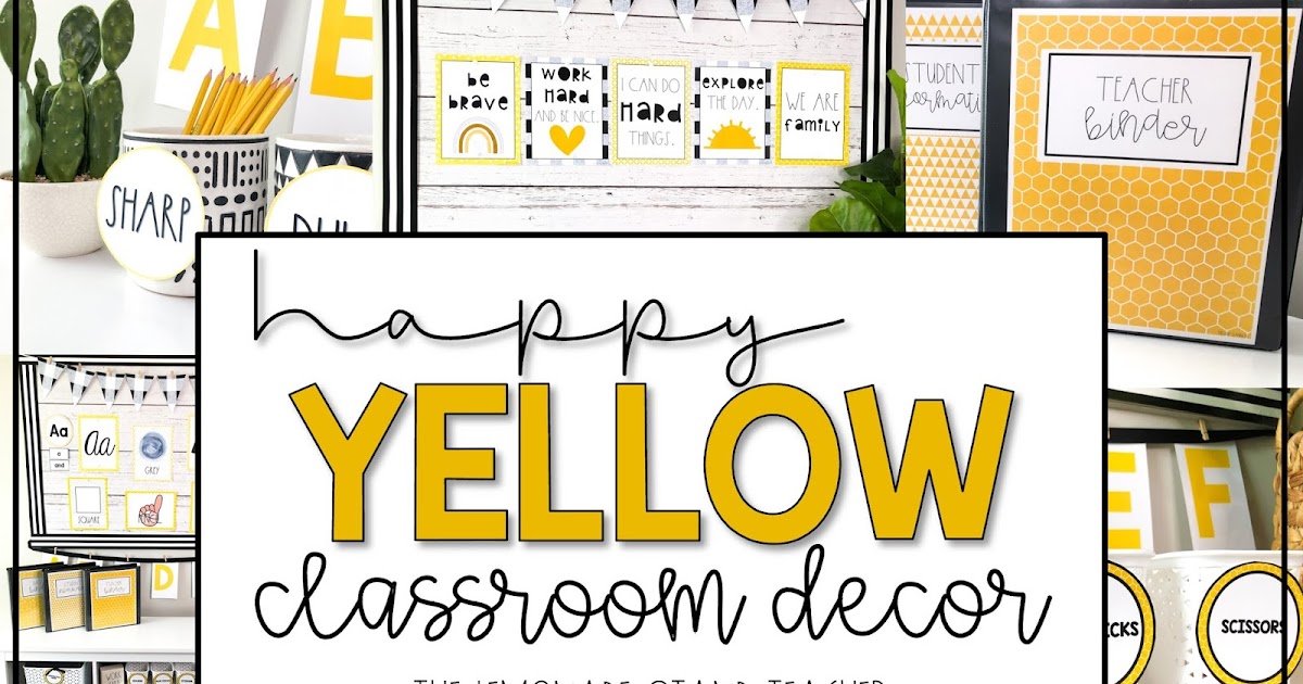 Happy Yellow Classroom Decor | The Lemonade Stand