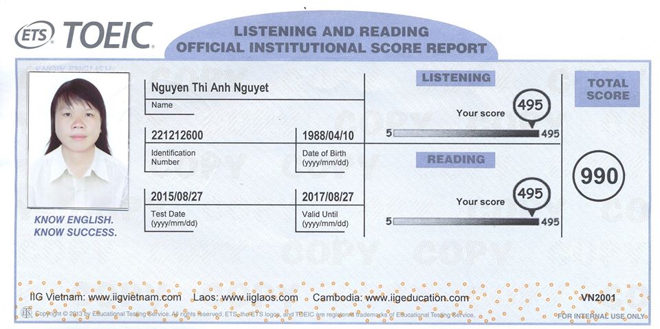 TOEIC 990