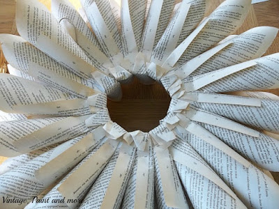 Book Page Wreath Tutorial | Vintage, Paint and more...