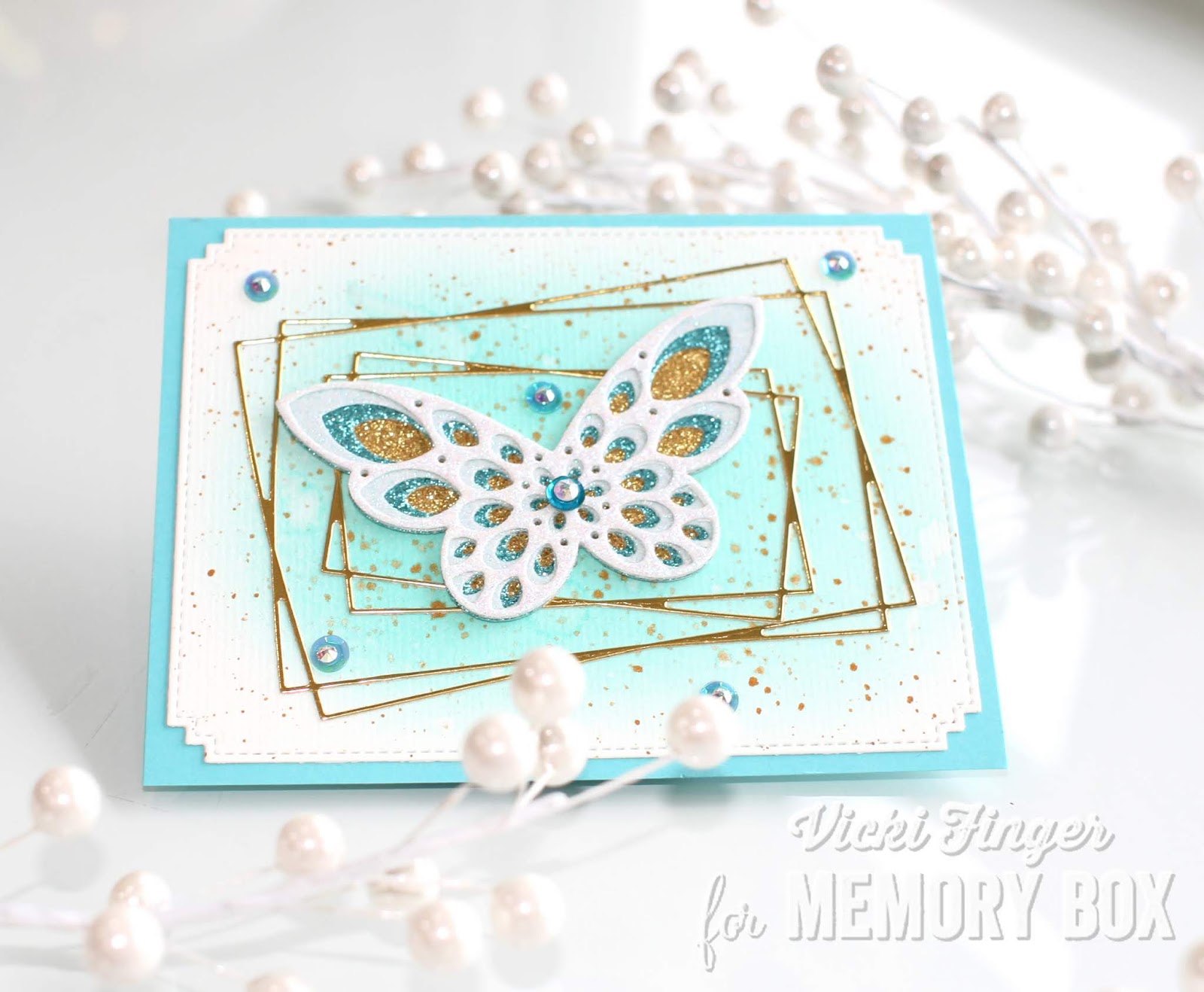 Twinkling Paper Studio: A Simple Card Made With Stylish Memory Box Products