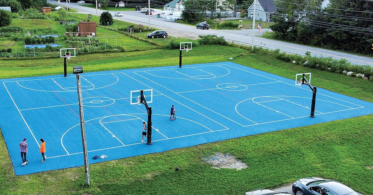 The Windham Eagle Sports: Windham Park’s new basketball courts draw ...