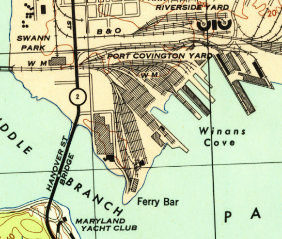 Towns and Nature: Baltimore, MD: Lost Western Maryland Port Covington Yard