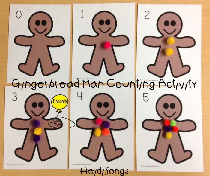 Gingerbread Man Time! FREEBIES | Heidi Songs
