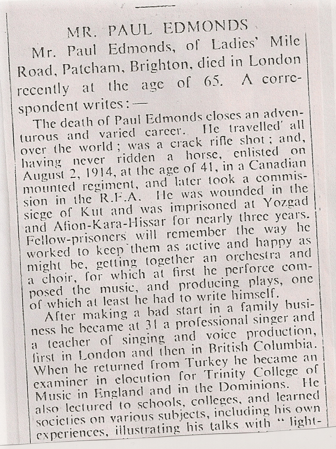 Chris Swithinbank : Paul Nettleton Edmonds