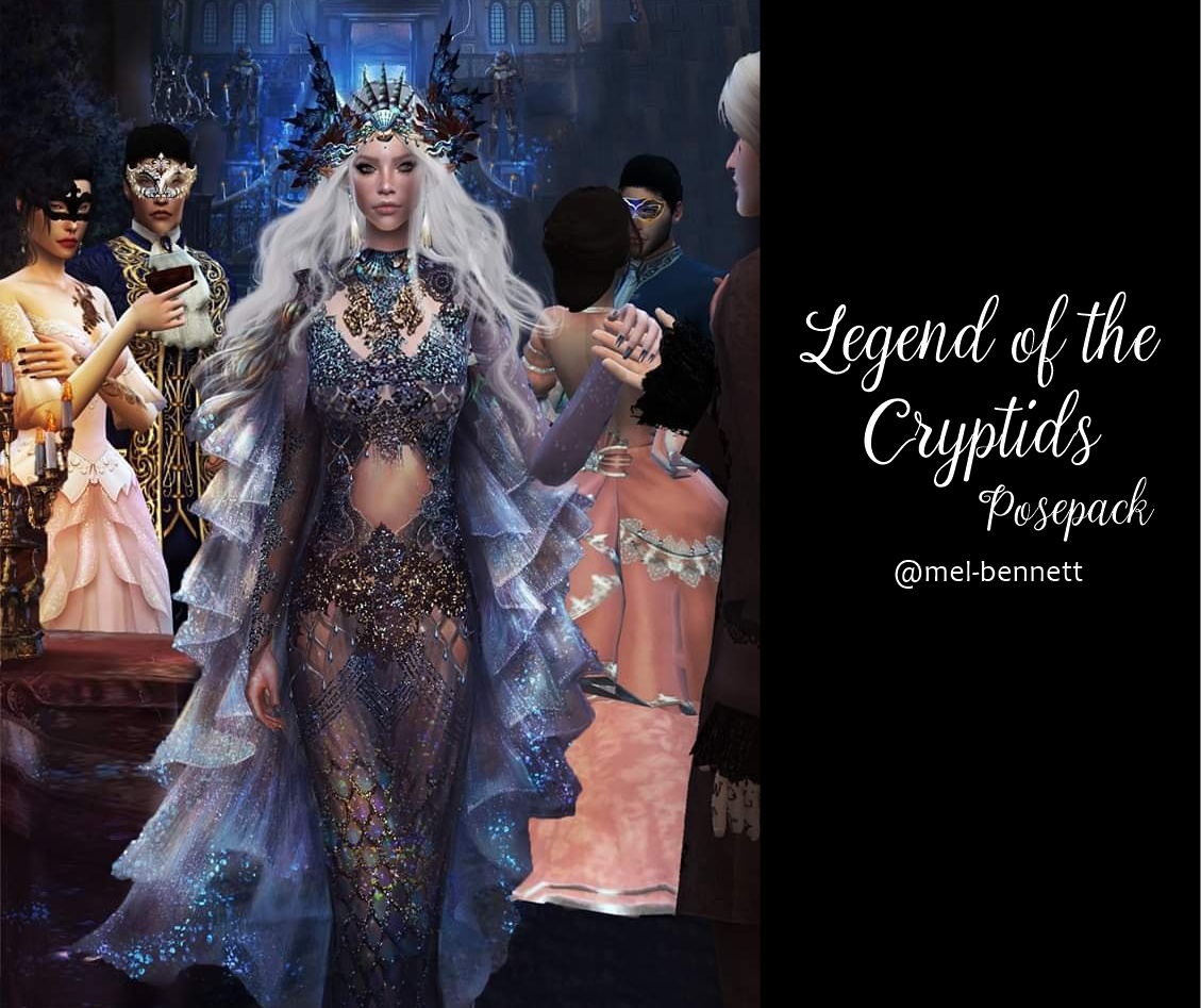 Sims 4 Legend of the Cryptids Posepack - Mel Bennett