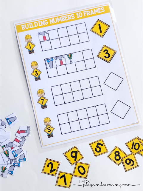 Construction Theme Activity Binder | Lets Play.Learn.Grow