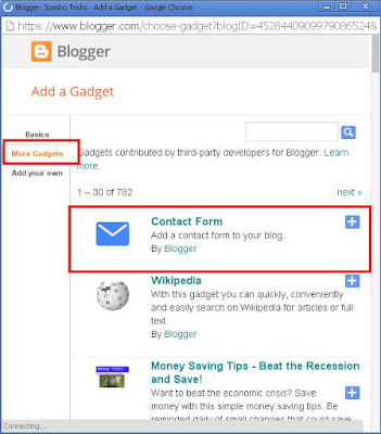 How to Add Contact US Form in blogger - mangara