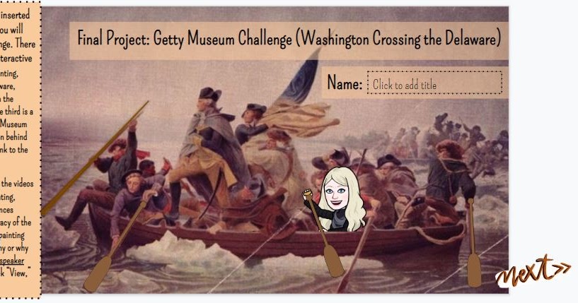 Washington Crossing the Delaware Project (Inspired by the Getty Museum ...