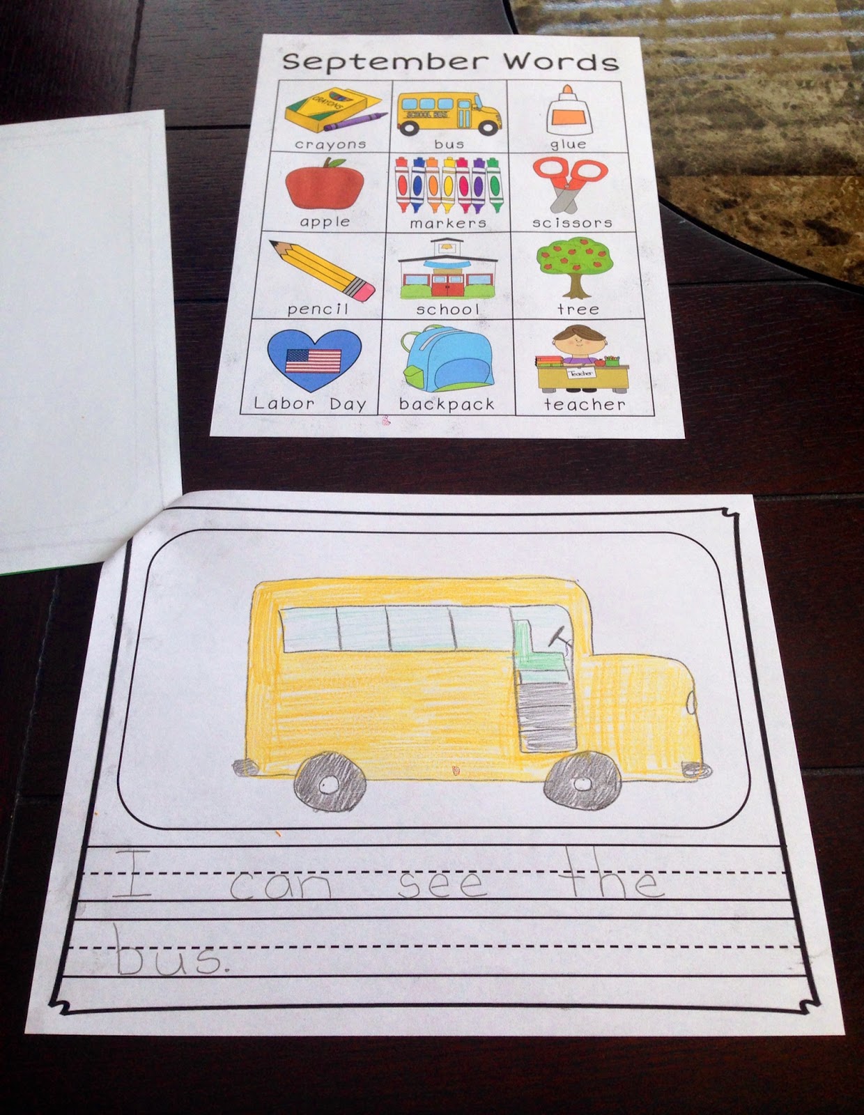 Monthly Vocabulary Words & Writing Books - A Spoonful of Learning