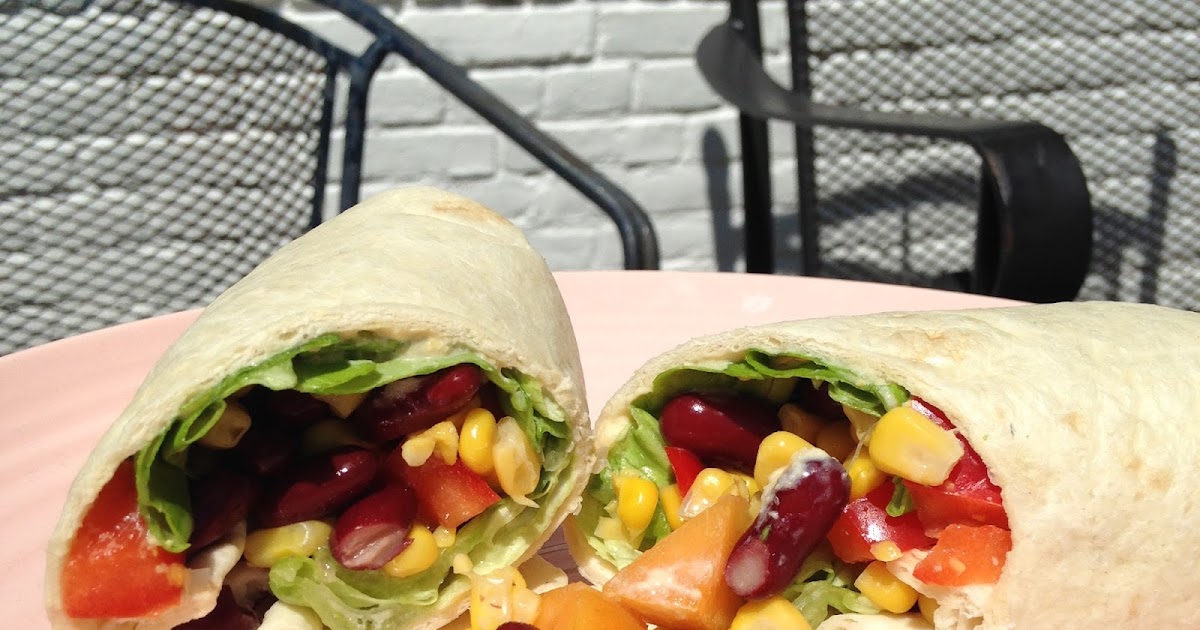 Koude wrap met kidneybonen